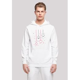 F4NT4STIC Herren Kapuzenpullover "Kreuz Pik Herz Karo Poker Kartenspiel", wei&szlig;, Gr. XXL, Obermaterial: 50% Baumwolle, 50% Polyester, Pullover, Print