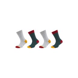 s.Oliver Damen Socken "Socken 4er Pack", Gr. 39, gr&uuml;n, 88% Baumwolle, 11% Polyamid, 1% Elasthan, Socken