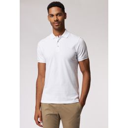 Roy Robson Herren Poloshirt "Basic - Kurzarm", weiß, Gr. M, unifarben, 96% Baumwolle, 4% Elasthan, Shirts, mit Knopfleiste