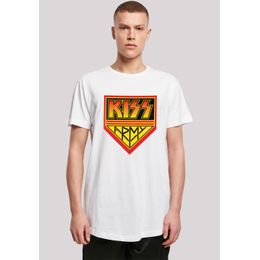 F4NT4STIC Herren T-Shirt "Kiss Rock Band Army Logo", weiß, Gr. XL, Obermaterial: 100% Baumwolle, Shirts, Premium Qualität, Musik, By Rock Off