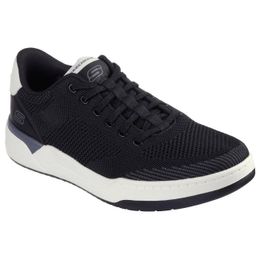 Skechers Herren Sneaker "CORLISS-DORSET", Gr. 47,5, schwarz-weiß, Lederimitat, Textil, Schuhe, Retro Sneaker, Komfortschuh mit hochwertigem