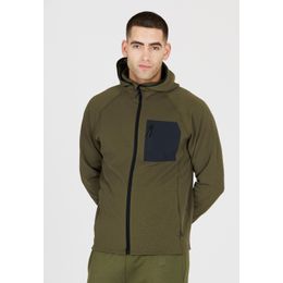 Endurance Herren Sweatjacke "Deerto", gr&uuml;n, Gr. M, unifarben, 100% Polyester, Sweatjacken, mit atmungsaktiver Funktion
