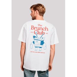 F4NT4STIC Damen T-Shirt "The Brunch Club", wei&szlig;, Gr. M, Obermaterial: 100% Baumwolle, Shirts, Premium Qualit&auml;t