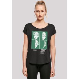 F4NT4STIC Damen T-Shirt "David Bowie 1983 Concert Poster'", schwarz, Gr. XS, Obermaterial: 100% Baumwolle, Shirts, Print