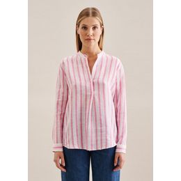 Seidensticker Damen Klassische Bluse "Schwarze Rose", pink, Gr. 38, unifarben, 100% Leinen, Blusen, Tunika Garnfärber
