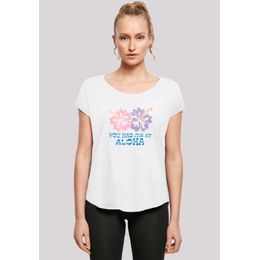 F4NT4STIC Damen T-Shirt "You had me at Aloha", wei&szlig;, Gr. S, Obermaterial: 100% Baumwolle, Shirts, Premium Qualit&auml;t