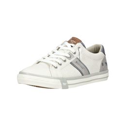 Mustang Shoes Damen Sneaker "Mustang Shoes Sneaker Lederimitat", Gr. 42, weiß, Lederimitat, Schuhe
