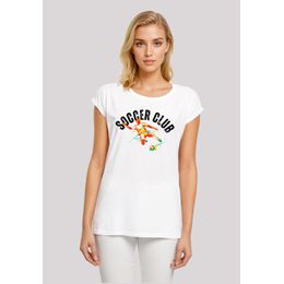 F4NT4STIC Damen T-Shirt "Soccer Club Sport Fan Artwork", wei&szlig;, Gr. 5XL, Obermaterial: 100% Baumwolle, Shirts, Premium Qualit&auml;t