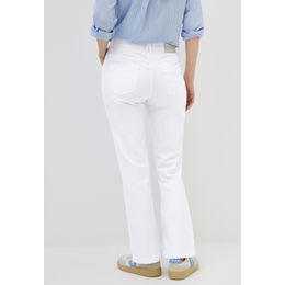 Cecil Damen Bootcut-Jeans, wei&szlig;, Gr. 33, unifarben, Jeans, 78% Baumwolle, 21% Polyester, 1% Elasthan, Jeans, 5-Pocket-Style