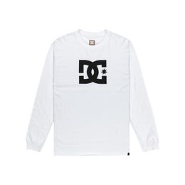DC Shoes Herren Langarmshirt "DC Star Hls", wei&szlig;, Gr. S, 75% Baumwolle, 25% Baumwolle, Shirts