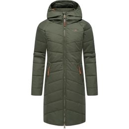 Ragwear Damen Steppmantel "Dizzie Coat", grün, Gr. XL, Außenmaterial: 100% Polyester, Innenfutter: 100% Polyester, Wattierung: 100% Polyester,