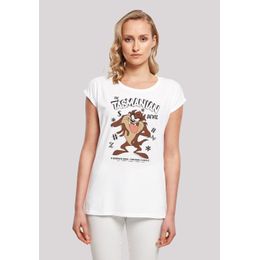 F4NT4STIC Damen T-Shirt "Looney Tunes Taz Vintage Tasmanian Devil", wei&szlig;, Gr. S, Obermaterial: 100% Baumwolle, Shirts, Damen,Premium