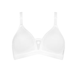 Damen Sport-BH "Triaction Trophy N", triaction by Triumph, Gr. 85, wei&szlig;, Single Jersey, Obermaterial: 53% Polyamid, 24% Baumwolle, 22% Elasthan