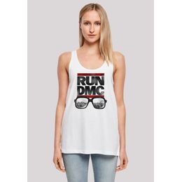 F4NT4STIC Damen T-Shirt "Run DMC Hip-Hop Music Band NYC", wei&szlig;, Gr. M, Obermaterial: 100% Baumwolle, Shirts, Musik,Band,Logo
