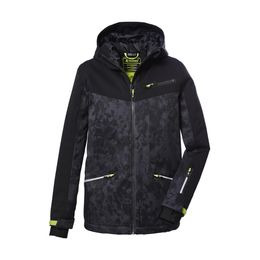 Killtec Jungen Skijacke "KSW 124 BYS SKI JCKT", grau, Gr. 128, Oberstoff: 100% Polyester, Futter: 100% Polyester, Wattierung: 100% Polyester
