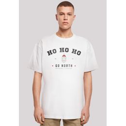 F4NT4STIC Damen T-Shirt "Ho Ho Ho Santa Claus Weihnachten", wei&szlig;, Gr. M, Obermaterial: 100% Baumwolle, Shirts, Weihnachten, Geschenk, Logo