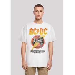 F4NT4STIC Damen T-Shirt "ACDC Rock Band Shirt For Those About To Rock 1981", weiß, Gr. XS, Obermaterial: 100% Baumwolle, Shirts, Print