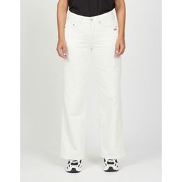 Gang Damen Weite Jeans "Gang Jeans Wide Fit 94CARLOTTA", wei&szlig;, Gr. 34, 81% Baumwolle, 17% Polyester, 2% Elasthan, Jeans