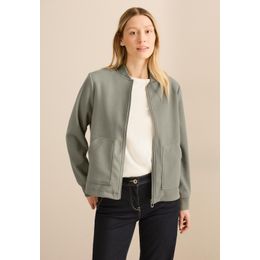 Cecil Damen Blouson, gr&uuml;n, Gr. XXL, unifarben, Stoff, Obermaterial: 90% Polyester, 10% Viskose; Futter: 100% Polyester, Jacken, mit Stehkragen