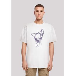 F4NT4STIC Herren T-Shirt "Disney Bambi Mood Süß Film", weiß, Gr. XS, Obermaterial: 100% Baumwolle, Shirts, Print