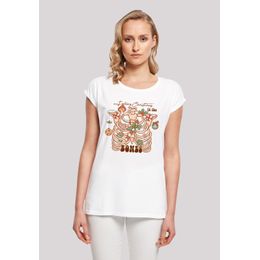 F4NT4STIC Damen T-Shirt "Feeling Weihnachten in the bones", wei&szlig;, Gr. S, Obermaterial: 100% Baumwolle, Shirts, Premium Qualit&auml;t, Weihnachts-Kollection