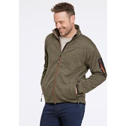 JACK'S INN 54 JACK&rsquo;S Herren Cardigan "JACK'S Sweatshirt", gr&uuml;n, Gr. L, Obermaterial: 100% Polyester, Strickjacken