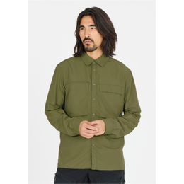 WHISTLER Herren Langarmshirt "Elm", grün, Gr. XL, unifarben, 100% Polyamid, Shirts, mit Quick-Dry-Funktion