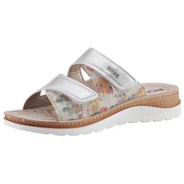 Rohde Damen Pantolette "Baviera", Gr. 36, wei&szlig;, Lederimitat, Schuhe, Keilabsatz, Sommerschuh, Schlappen mit Logo-Emblem