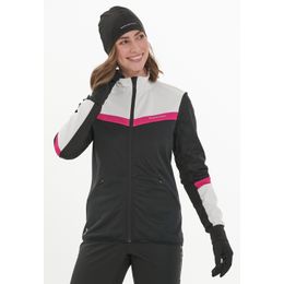 Endurance Damen Trainingsjacke "Linas", schwarz-wei&szlig;, Gr. 44, mehrfarbig, 100% Polyester, Jacken, mit wasserdichter Funktion