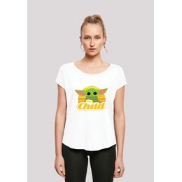 F4NT4STIC Damen T-Shirt "Star Wars The Mandalorian Baby Yoda", wei&szlig;, Gr. S, Obermaterial: 100% Baumwolle, Shirts, Print