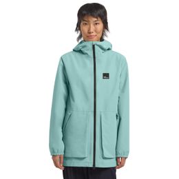 Jack Wolfskin Damen Funktionsparka "TERRAVIEW 2L PARKA W", gr&uuml;n, Gr. M, Oberstoff: 100% POLYESTER ; Futter 1:00% POLYESTER, Jacken