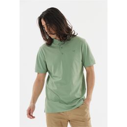 CRUZ Herren Langarm-Poloshirt "Harrold M", grün, Gr. XL, unifarben, 96% Baumwolle, 4% Elasthan, Shirts, im klassischen und vielseitigen Look