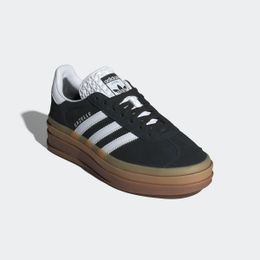 Sneaker "GAZELLE BOLD", adidas originals, Gr. 43, schwarz-weiß, Leder, Synthetik, Schuhe