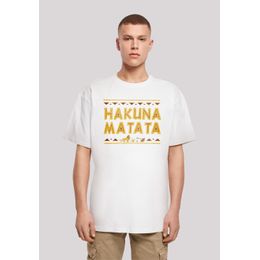 F4NT4STIC Herren T-Shirt "König der Löwen Film Hakuna Matata", weiß, Gr. L, Obermaterial: 100% Baumwolle, Shirts, Print