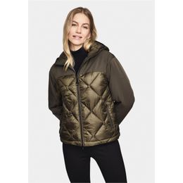 NEW CANADIAN Damen Steppjacke "CARINA", gr&uuml;n, Gr. 36, unifarben, 100% Polyester, Jacken, mit Taschenbeutel aus Kuschel-Fleece