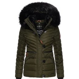 Navahoo Damen Winterjacke "Wisteriaa", grün, Gr. S, Oberstoff: 100% Polyester; Futter: 100% Polyester; Wattierung: 100% Polyester; Ärmelfutter: 100%