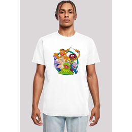 F4NT4STIC Herren T-Shirt "Disney Muppets Group Circle", weiß, Gr. S, Obermaterial: 100% Baumwolle, Shirts, Herren,Premium