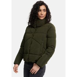 Marikoo Damen Winterjacke "Jalliaa", grün, Gr. L, Obermaterial: 100% Polyester; Innenseite: 100% Polyester, Jacken, mit schönem Steppdesign
