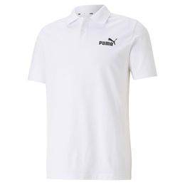 Puma Herren Poloshirt "ESS PIQUE POLO", weiß, Gr. L, unifarben, Piqué, Obermaterial: 96% Baumwolle, 4% Elasthan, Shirts