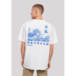 F4NT4STIC Herren T-Shirt "Kanagawa Welle", wei&szlig;, Gr. XL, Obermaterial: 100% Baumwolle, Shirts, Print