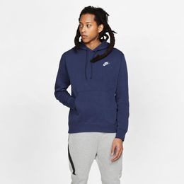 Nike Sportswear Herren Kapuzensweatshirt "CLUB FLEECE PULLOVER HOODIE", blau, Gr. XXL, Obermaterial: 80% Baumwolle, 20% Polyester, Sweatshirts