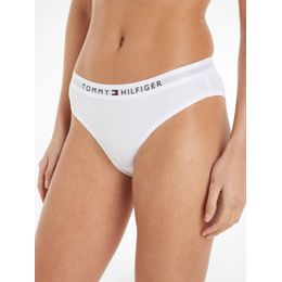 Damen Slip "BIKINI", Tommy Hilfiger Underwear, Gr. M, wei&szlig;, Jersey, Obermaterial: 95% Baumwolle, 5% Elasthan, unifarben, Unterhosen, mit hohem