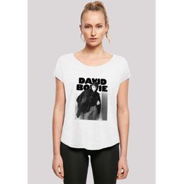 F4NT4STIC Damen T-Shirt "David Bowie Jacket Photograph", wei&szlig;, Gr. S, Obermaterial: 100% Baumwolle, Shirts, Print