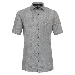 Casamoda Herren Businesshemd "Casamoda Businesshemd Kurzarm Print", gr&uuml;n, Gr. 39, bedruckt, 100% Baumwolle, Hemden
