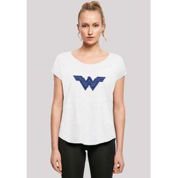 F4NT4STIC Damen T-Shirt "DC Comics Wonder Woman Pattern Fill Logo", wei&szlig;, Gr. XS, Obermaterial: 100% Baumwolle, Shirts, Print