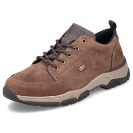 Rieker Herren Schn&uuml;rschuh, Gr. 45, braun, Leder, Schuhe, mit TEX-Membran, Freizeitschuh, Halbschuh, Schn&uuml;rschuh