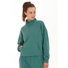 ENDURANCE ATHLECIA ATHLECIA Damen Sweatshirt "Cinzia", gr&uuml;n, Gr. 40, unifarben, 90% Baumwolle, 10% Elasthan, Sweatshirts, mit atmungsaktiver Eigenschaft