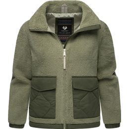 Ragwear Damen Pl&uuml;schjacke "Arctika", gr&uuml;n, Gr. XXL, Obermaterial 1: 100% Polyester; Obermaterial 2: 70% Polyester, 30% Nylon; Innenfutter: 100%