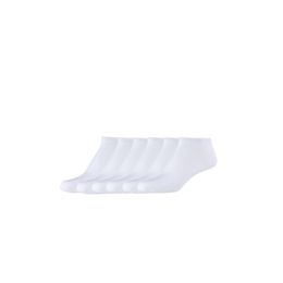 s.Oliver Damen Sneakersocken "Sneakersocken 6er Pack", Gr. 39, weiß, 80% Viskose, 18% Polyamid, 2% Elasthan, uni, Socken
