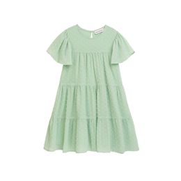 DANAMADE Mädchen Sommerkleid "DANAMADE Dresses DSERAPHINA", grün, Gr. 110, Oberstoff: 100% Polyester / Futter: 100% Baumwolle, Kleider